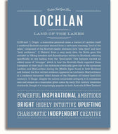 Lochlan | Name Art Print – Name Stories