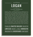 Logan (male) | Name Art Print – Name Stories