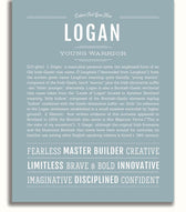 Logan (male) | Name Art Print – Name Stories