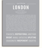 London (female) | Name Art Print – Name Stories