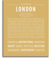 London (female) | Name Art Print – Name Stories