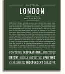 London (female) | Name Art Print – Name Stories