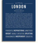 London (female) | Name Art Print – Name Stories