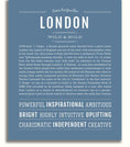 London (female) | Name Art Print – Name Stories