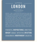 London (female) | Name Art Print – Name Stories
