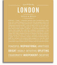 London (male) | Name Art Print – Name Stories