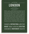 London Personalized Name Meaning Art Prints – Name Stories
