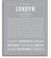 Londyn | Name Art Print – Name Stories