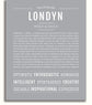 Londyn Personalized Name Meaning Art Prints – Name Stories