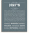 Londyn | Name Art Print – Name Stories
