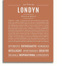 Londyn | Name Art Print – Name Stories