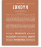 Londyn | Name Art Print – Name Stories