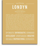Londyn | Name Art Print – Name Stories