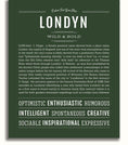 Londyn | Name Art Print – Name Stories