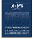 Londyn | Name Art Print – Name Stories