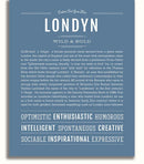Londyn | Name Art Print – Name Stories