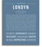 Londyn Personalized Name Meaning Art Prints – Name Stories