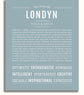 Londyn | Name Art Print – Name Stories
