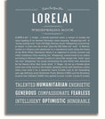 Lorelai | Name Art Print – Name Stories