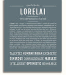 Lorelai | Name Art Print – Name Stories