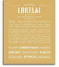 Lorelai | Name Art Print – Name Stories