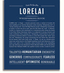 Lorelai | Name Art Print – Name Stories