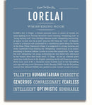 Lorelai | Name Art Print – Name Stories