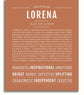 Lorena | Name Art Print – Name Stories