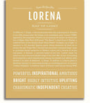 Lorena | Name Art Print – Name Stories