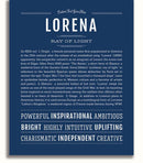 Lorena | Name Art Print – Name Stories