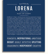 Lorena | Name Art Print – Name Stories