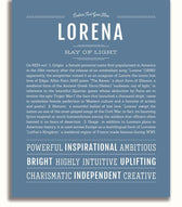 Lorena | Name Art Print – Name Stories