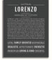 Lorenzo | Name Art Print – Name Stories