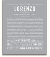 Lorenzo | Name Art Print – Name Stories