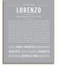 Lorenzo | Name Art Print – Name Stories