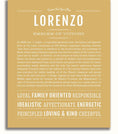 Lorenzo | Name Art Print – Name Stories