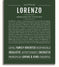 Lorenzo | Name Art Print – Name Stories
