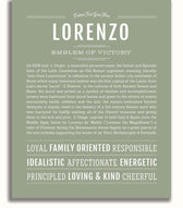 Lorenzo | Name Art Print – Name Stories