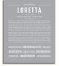 Loretta | Name Art Print – Name Stories