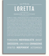 Loretta | Name Art Print – Name Stories