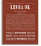 Lorraine | Name Art Print – Name Stories