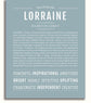 Lorraine | Name Art Print – Name Stories