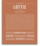 Lottie | Name Art Print – Name Stories