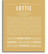 Lottie | Name Art Print – Name Stories