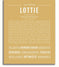Lottie | Name Art Print – Name Stories