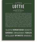 Lottie | Name Art Print – Name Stories
