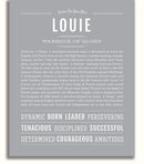 Louie | Name Art Print – Name Stories