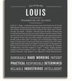 Louis Personalized Name Meaning Art Prints – Name Stories