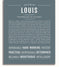Louis | Name Art Print – Name Stories