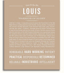 Louis | Name Art Print – Name Stories